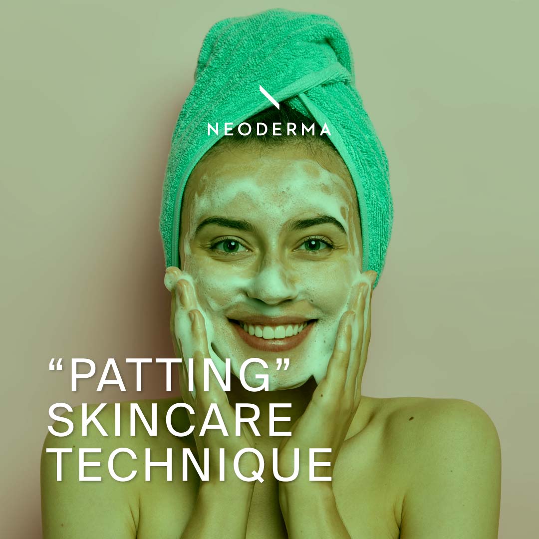 Patting Motion Technique Skincare | Patting Moisturizer on Face | NEODERMA